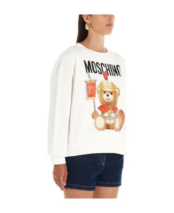 Moschino Teddy Bear Graphic Sweatshirt - Nude
