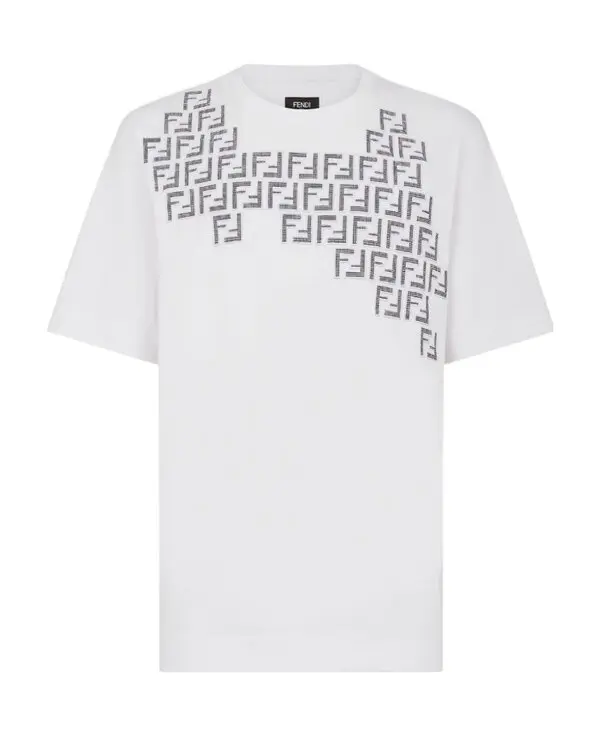 Fendi Monogram Print Crewneck T-shirt