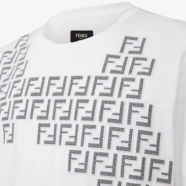 Fendi Monogram Print Crewneck T-shirt
