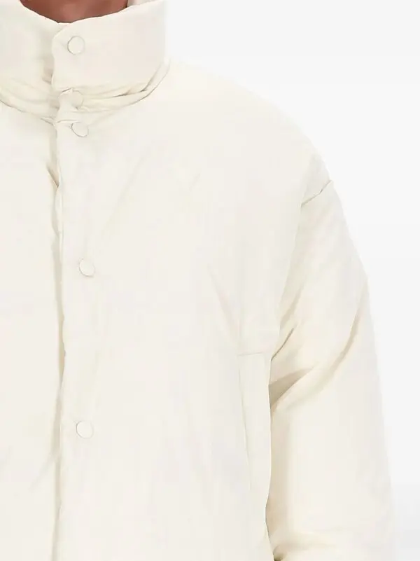 Ami Button Funnel-neck Jacket