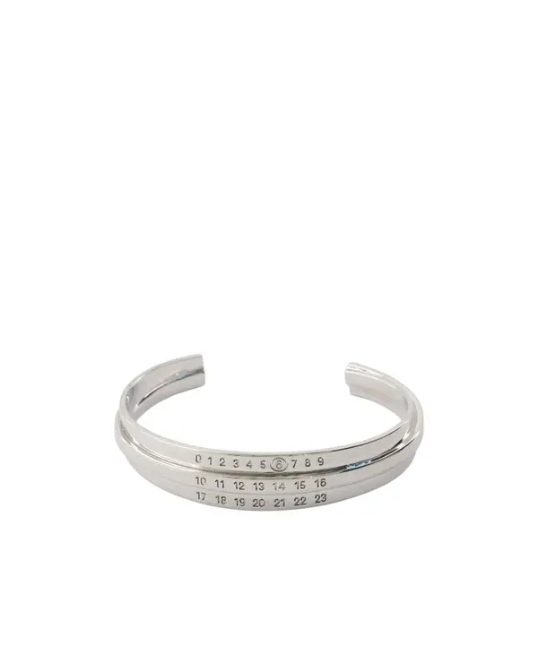MAISON MARGIELA Numbered Cuff Bracelet - Gray