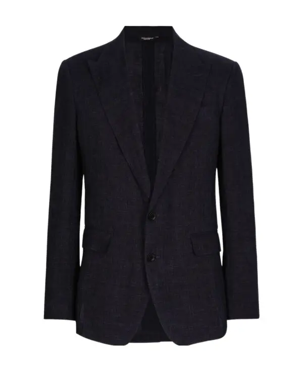 Dolce & Gabbana Dolce Gabbana Sicilia Single-breasted Blazer - Black