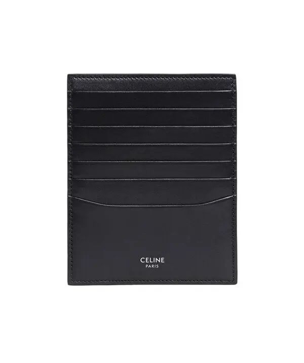 Celine Smooth Card Bag - Black
