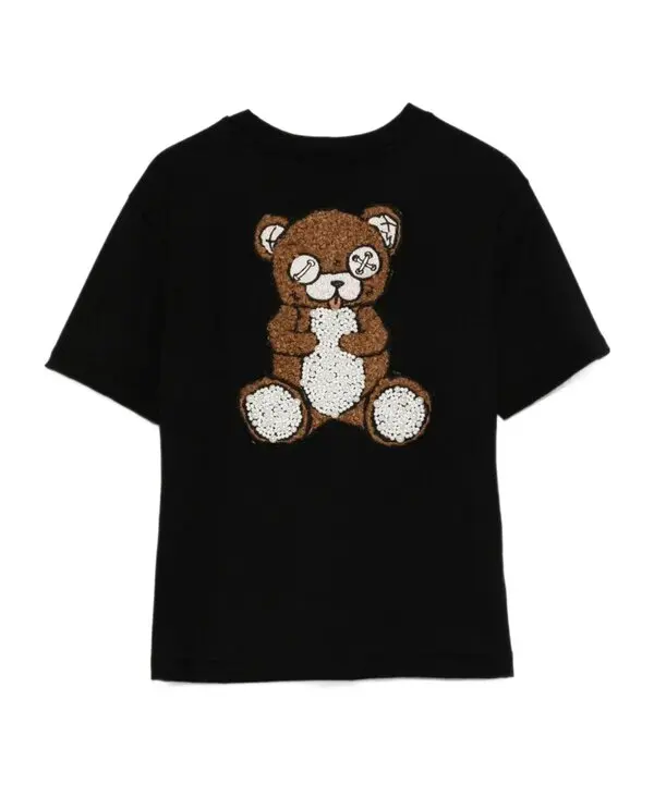 BARROW Bear Embellished Cotton T-shirt