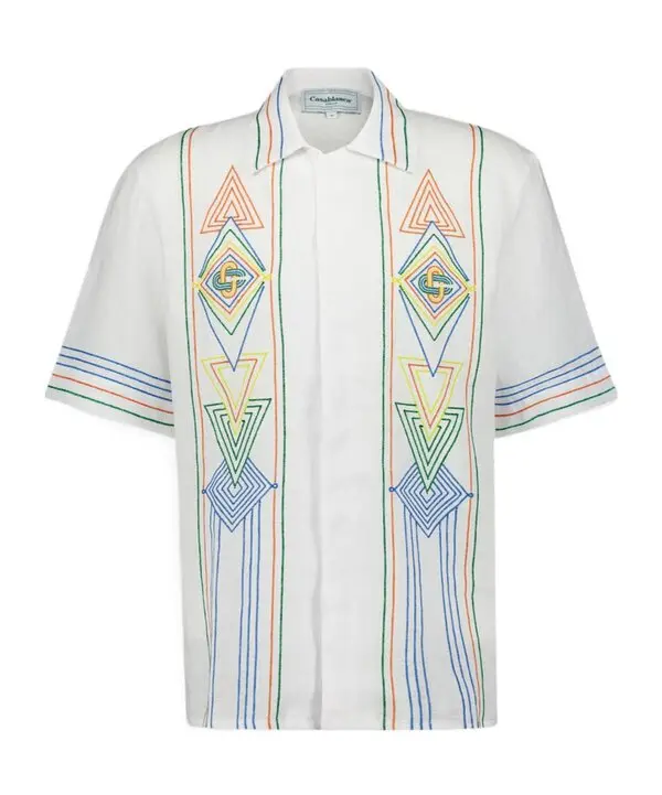 Casablanca Le Fil De La Musique Embroidered Shirt