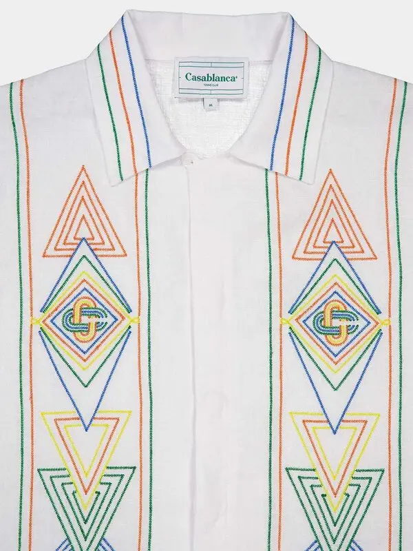 Casablanca Le Fil De La Musique Embroidered Shirt