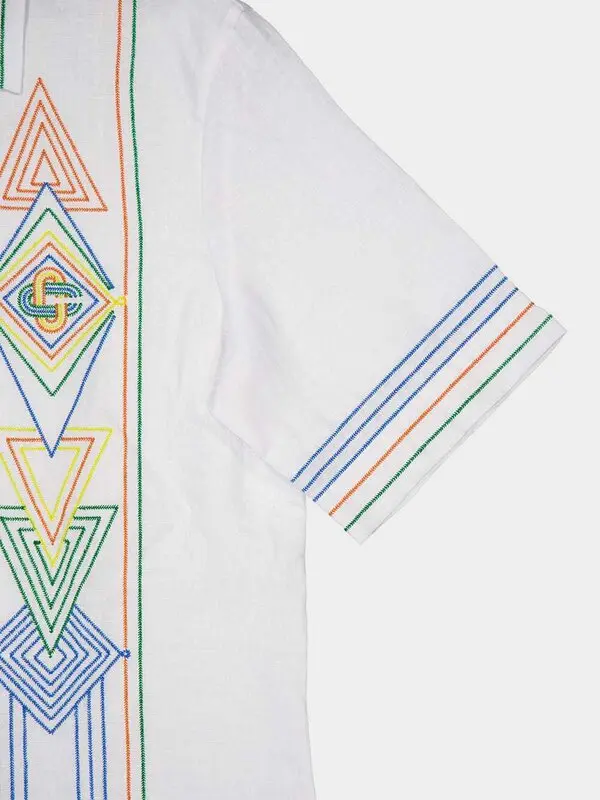 Casablanca Le Fil De La Musique Embroidered Shirt