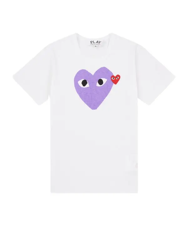 Play Comme Des Garcon Crew Neck T-shirt - White