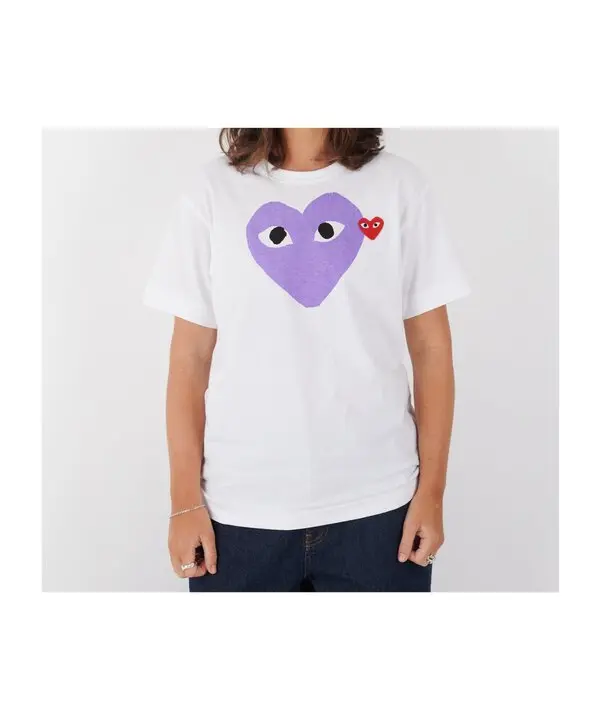 Play Comme Des Garcon Crew Neck T-shirt - White