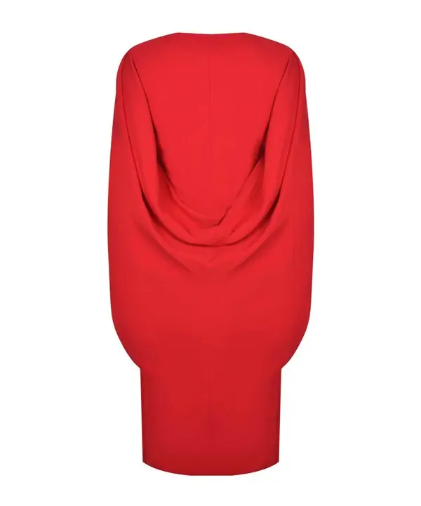 Alberta Ferretti Cape Dress