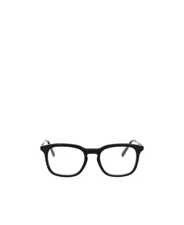 Moncler Logo Plaque Eyeglasses - Black