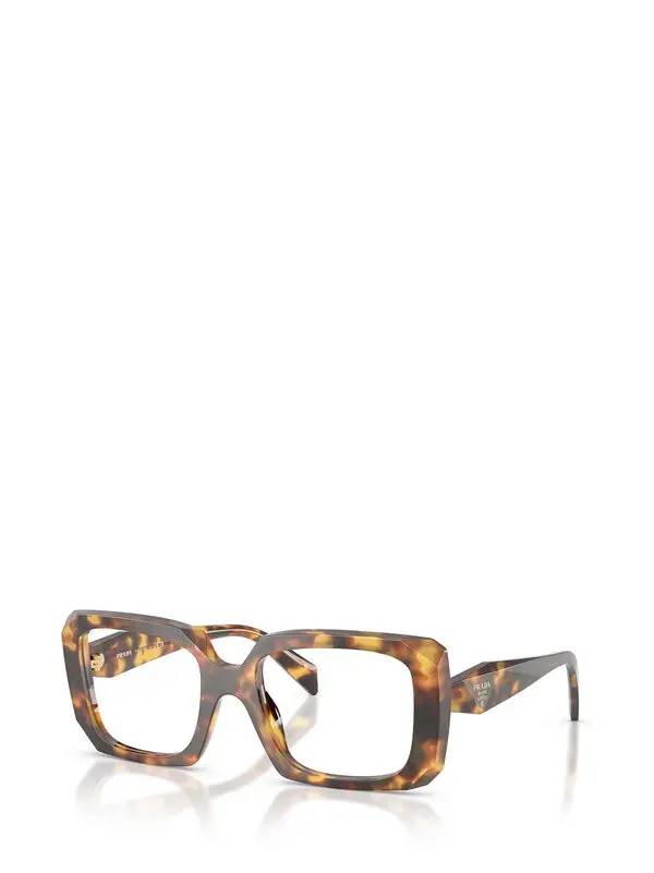 Prada Rectangular Frame Glasses - Brown