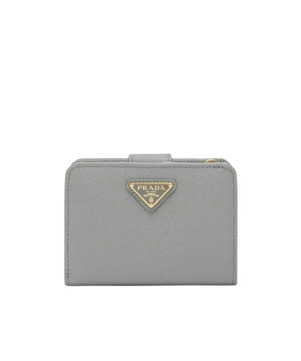 Prada Triangle Logo Zip-around Wallet