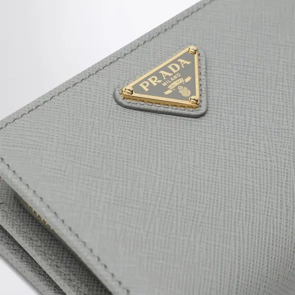 Prada Triangle Logo Zip-around Wallet