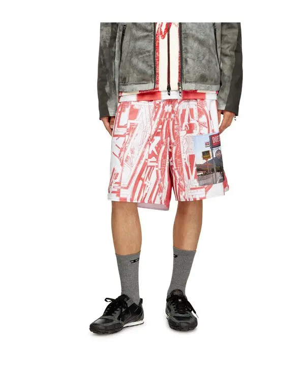 DIESEL® Kurt" Graphic Print Shorts