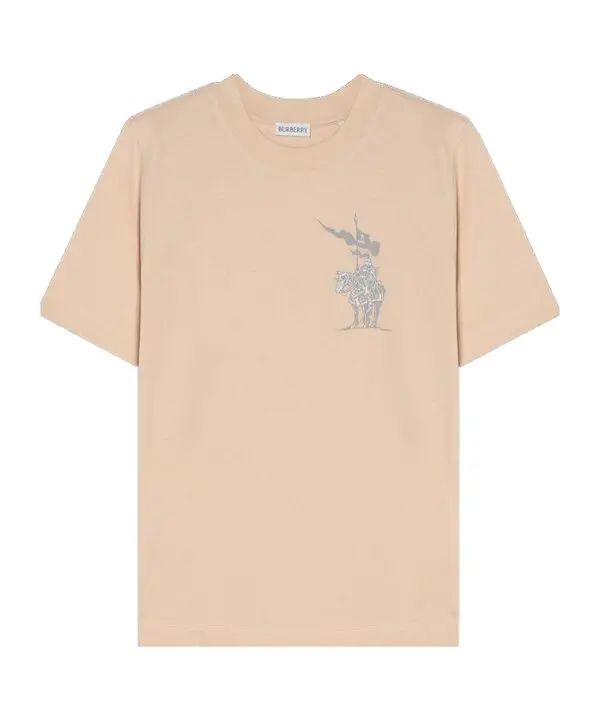 Burberry Knight Graphic Cotton T-shirt - Brown