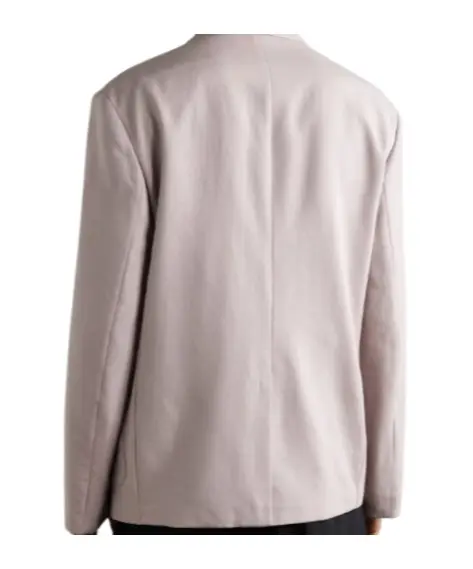 Dries Van Noten Long Sleeve Double-breasted Jacket - Nude