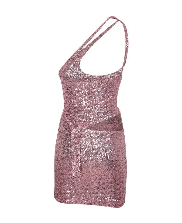 AMBUSH Asymmetrical Cut-out Mini Dress - Multicolor