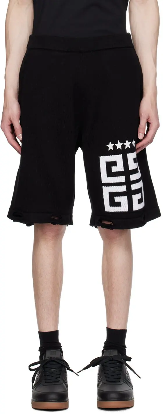 Givenchy 4g Stars Bermuda Shorts - Black