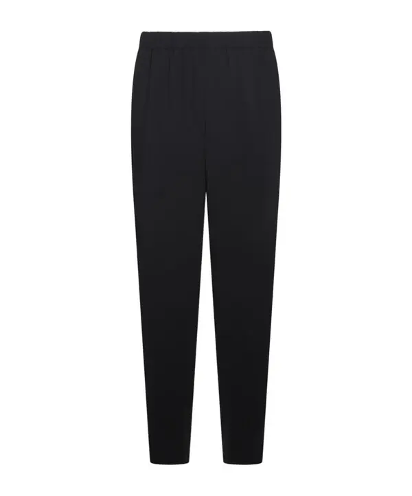 Giorgio Armani Straight Leg Elastic Waist Trousers - Black
