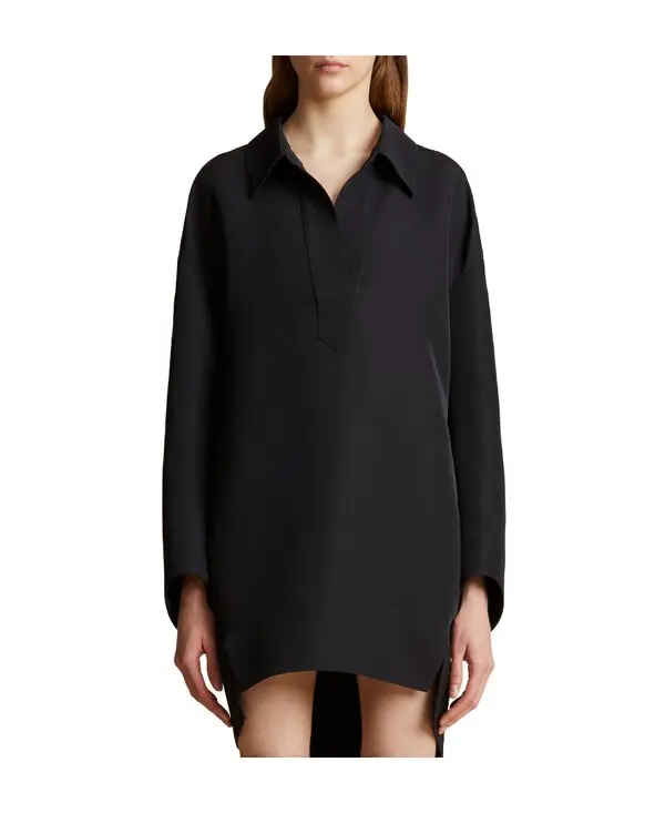 Khaite The Kal Long-sleeved Shirt Dress