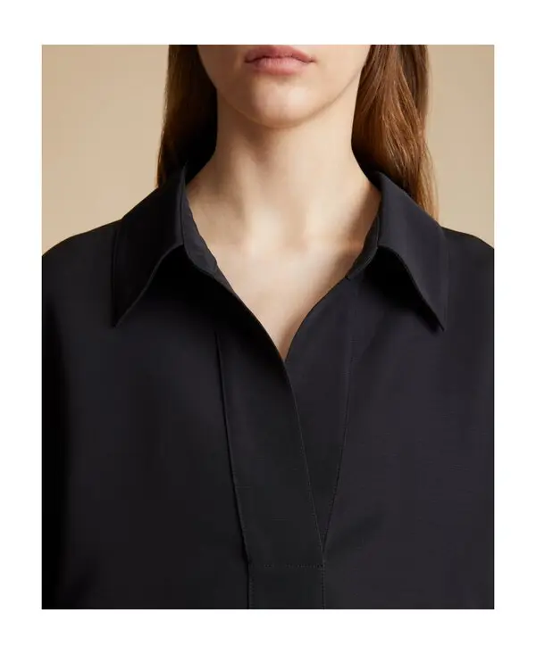 Khaite The Kal Long-sleeved Shirt Dress