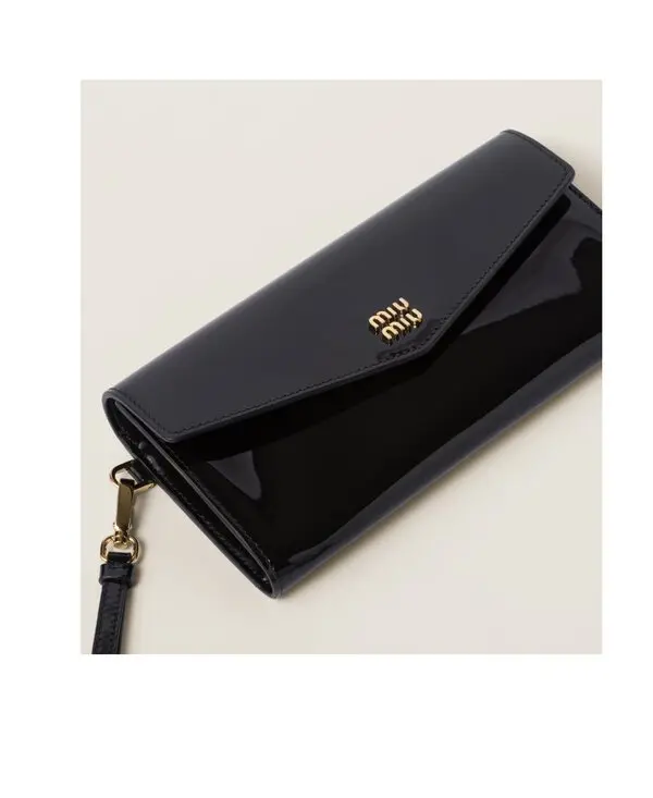 Miu Miu Patent Leather Card Holder