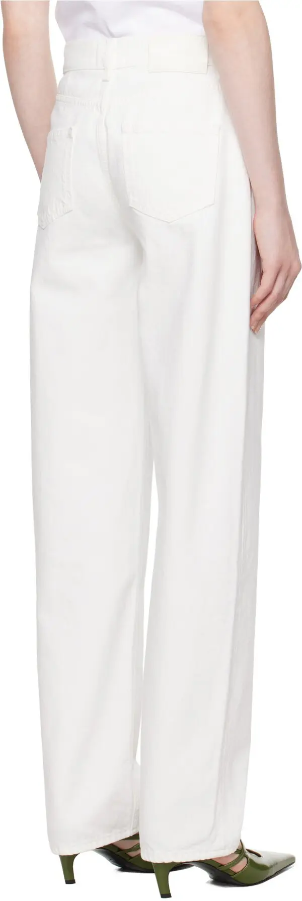 LOULOU STUDIO Belt Ring Denim Trousers