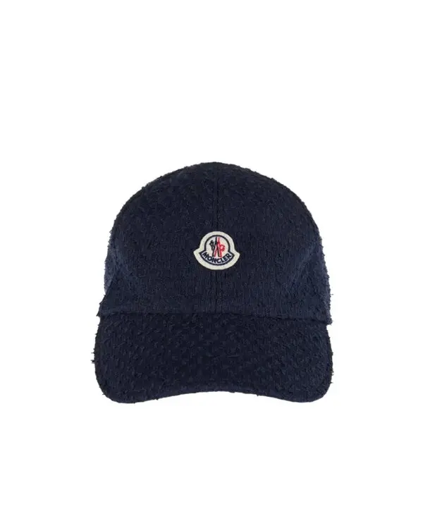Moncler Tweed Baseball Cap - Black
