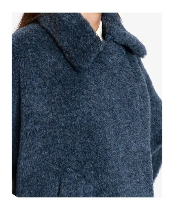 Max Mara Lapel Cape - Blue