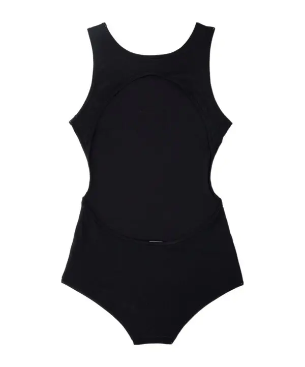 JIL SANDER Logo Printed One-piece Swimsuit - Black