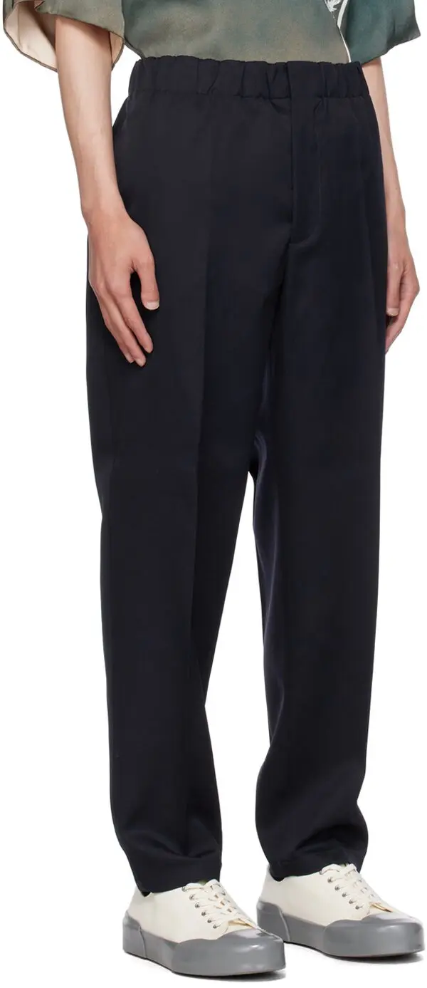 JIL SANDER Tailored Tapered Trousers - Black