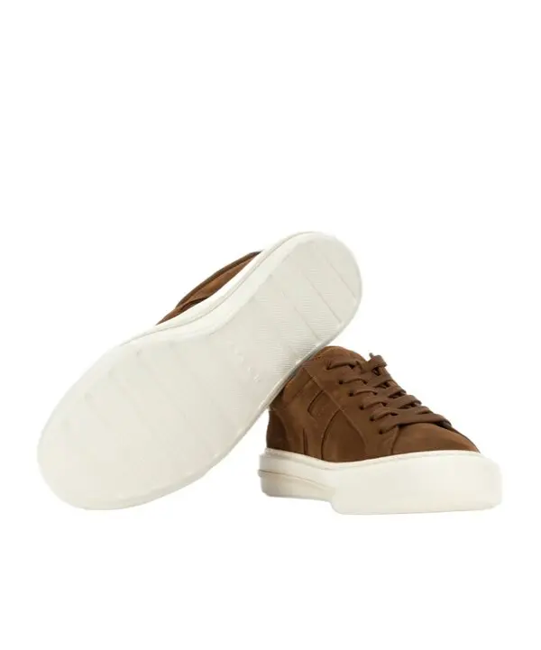 Hogan Suede H Patch Sneakers - Brown