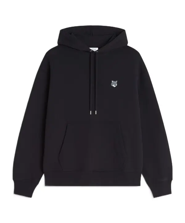 Maison Kitsuné Fox Head Patch Hoodie - Black