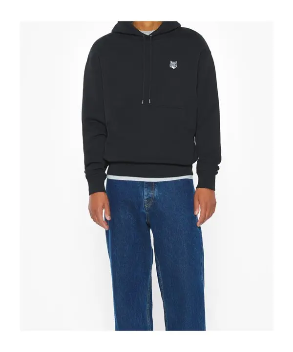 Maison Kitsuné Fox Head Patch Hoodie - Black