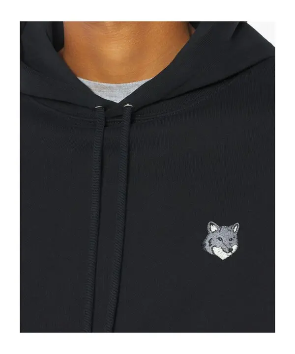 Maison Kitsuné Fox Head Patch Hoodie - Black