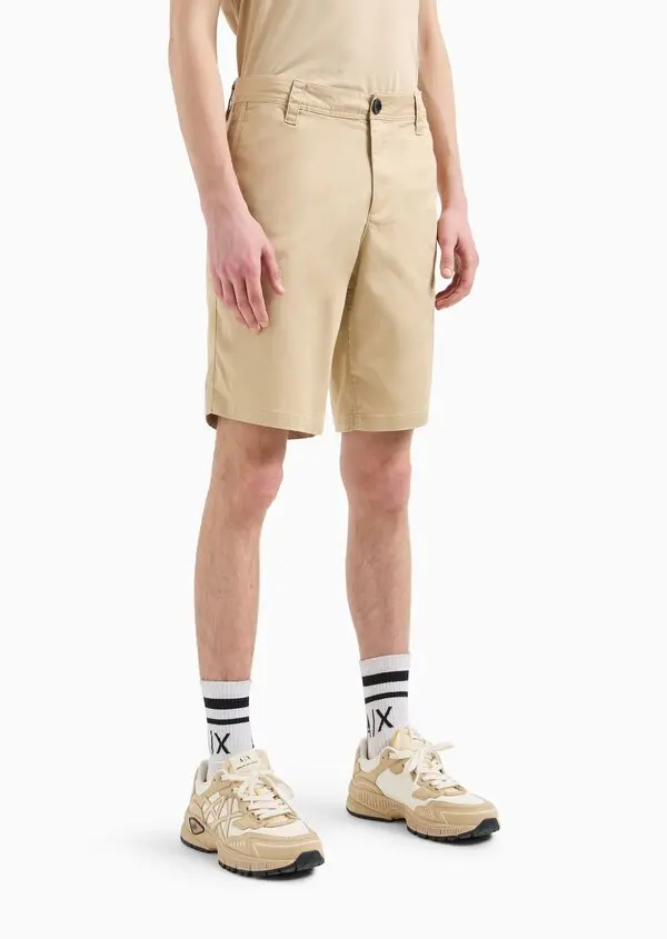 Armani Exchange Mid-rise Chino Shorts