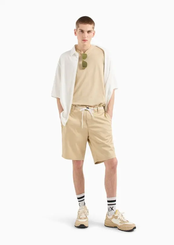 Armani Exchange Mid-rise Chino Shorts