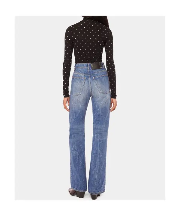 Rabanne Embellished High Neck Long Sleeve T-shirt