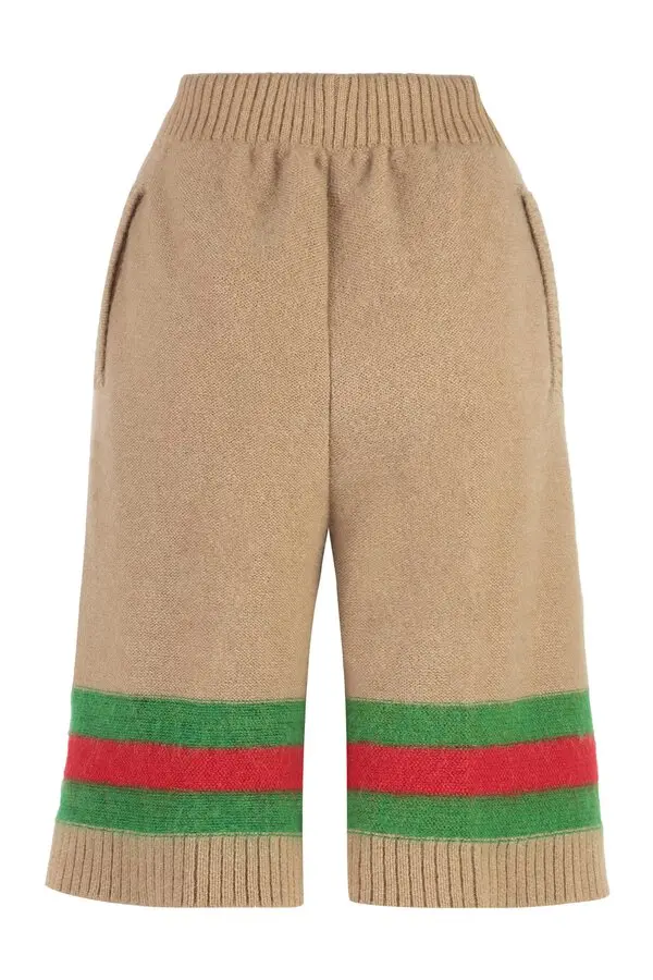 Gucci Striped Knit Knee-length Shorts