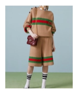 Gucci Striped Knit Knee-length Shorts