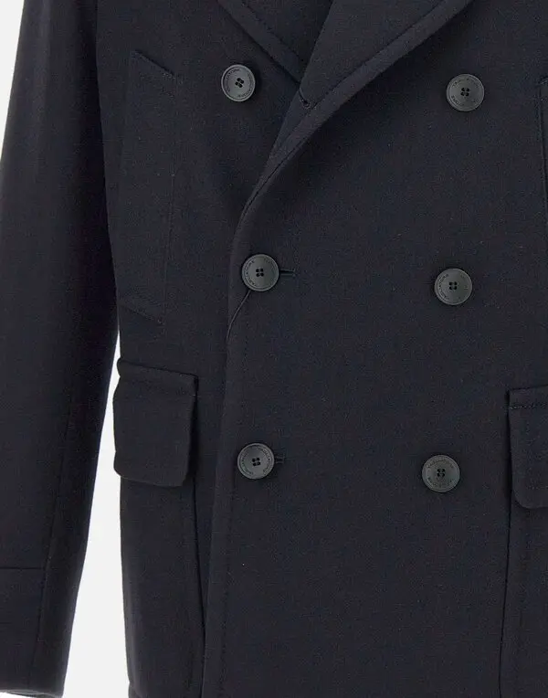 Tagliatore Double-breasted Peacoat - Blue