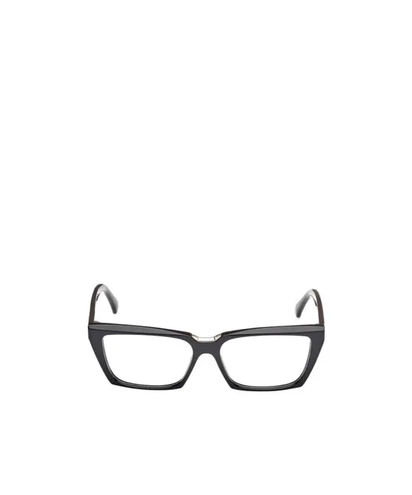 Max Mara Rectangle Frame Eyeglasses - Bright Black