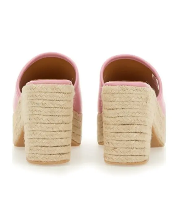 Moschino High Heel Platform Sandals - Nude