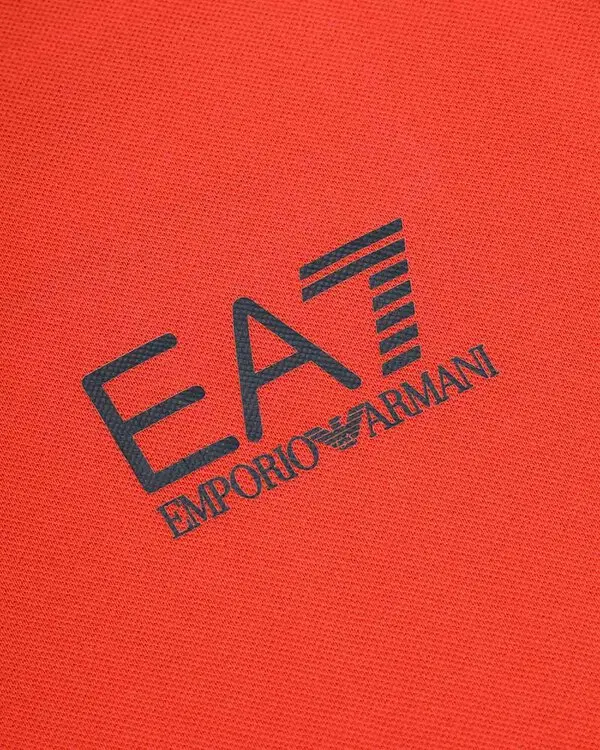 EA7 Logo Printed Polo Shirt