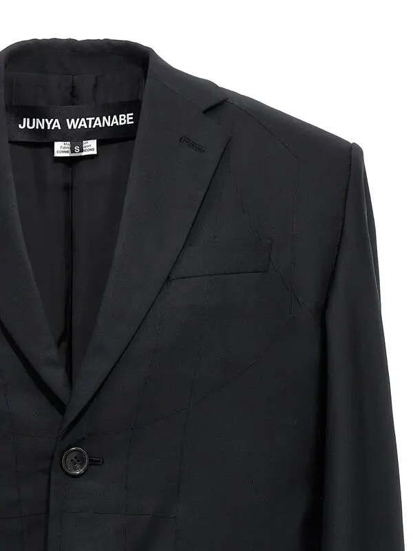 Junya Watanabe Cape With Wide Sleeves And Buckle Detail