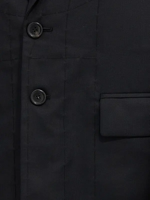 Junya Watanabe Cape With Wide Sleeves And Buckle Detail