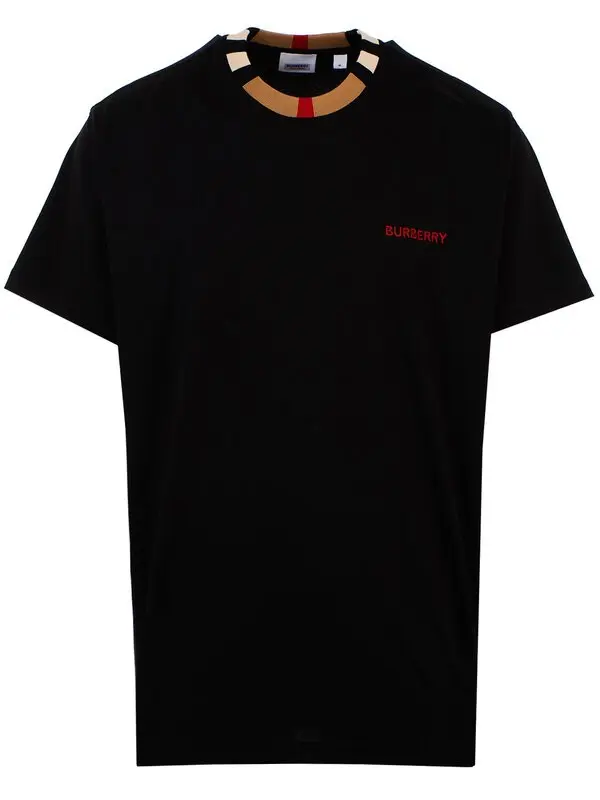 Burberry Item O-neck Short-sleeved T-shirt - Black