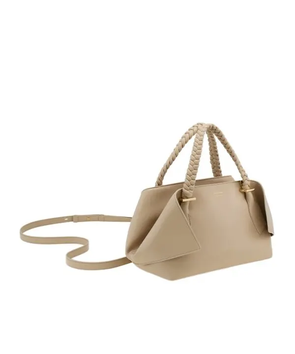 FERRAGAMO Braided Handle Tote Bag - Stone