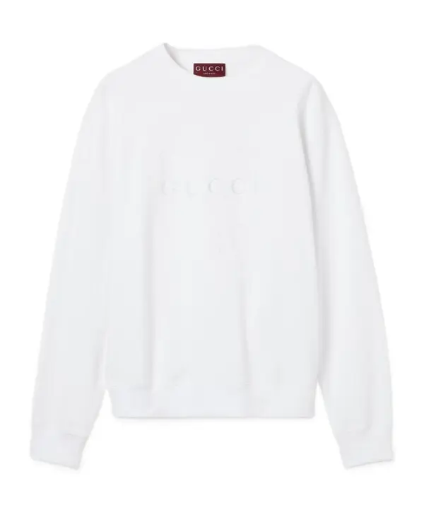 Gucci Firenze Equestrian Embroidered Jersey Sweatshirt